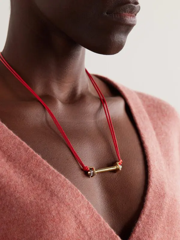 RAINBOW K Versus Cordon Diamond And 14-karat Necklace