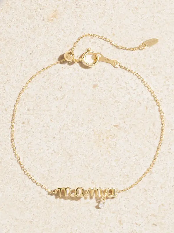 PERSEE Mama 18-karat Diamond Bracelet - Gold