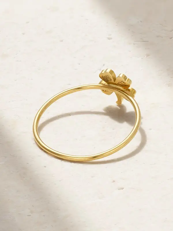 JENNIFER MEYER Mini Clover Ring