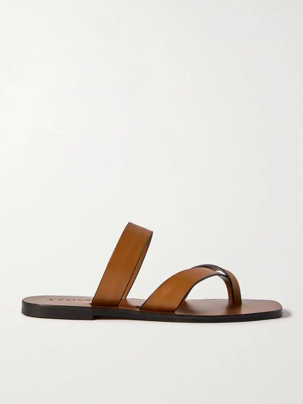 A.emery Carter Leather Slides
