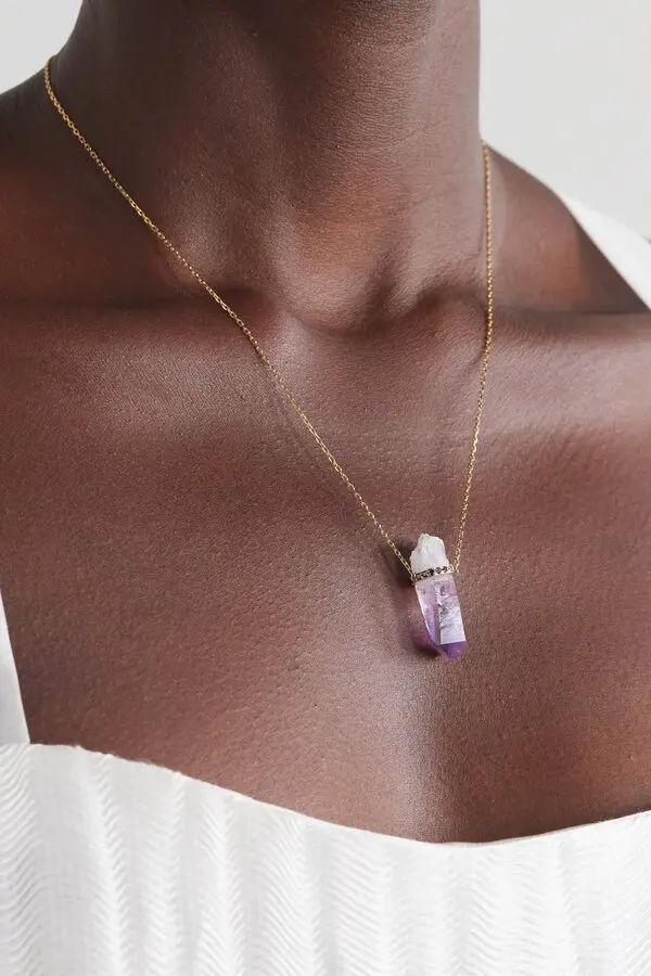 Jia Jia Veracruz Amethyst, And Diamond Necklace