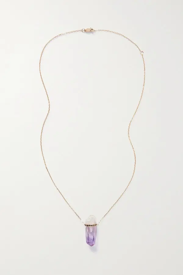 Jia Jia Veracruz Amethyst, And Diamond Necklace
