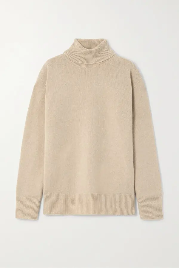 THE ROW Stepny Oversized Wool And Cashmere-blend Turtleneck Sweater