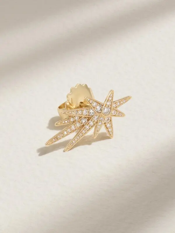 OLE LYNGGAARD COPENHAGEN Funky Shooting Stars 18-karat Diamond Earring - Gold