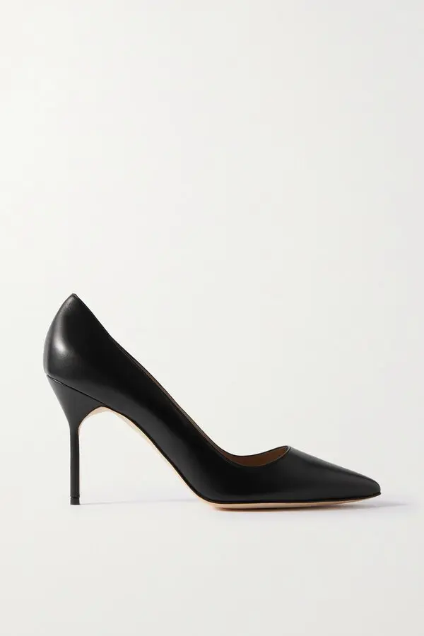 Manolo Blahnik Bb 90 Leather Pumps