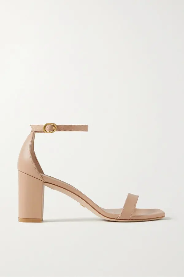STUART WEITZMAN Nudistcurve Leather Sandals