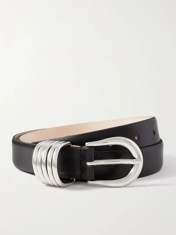 DEHANCHE Hollyhock Leather Belt - Black