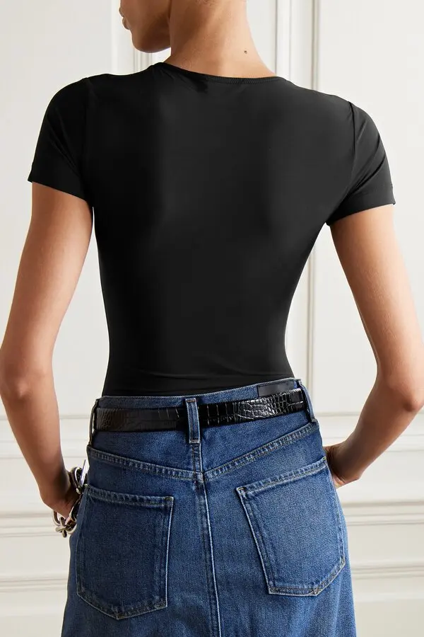 GOLDSIGN The Jenson Stretch-jersey Thong Bodysuit
