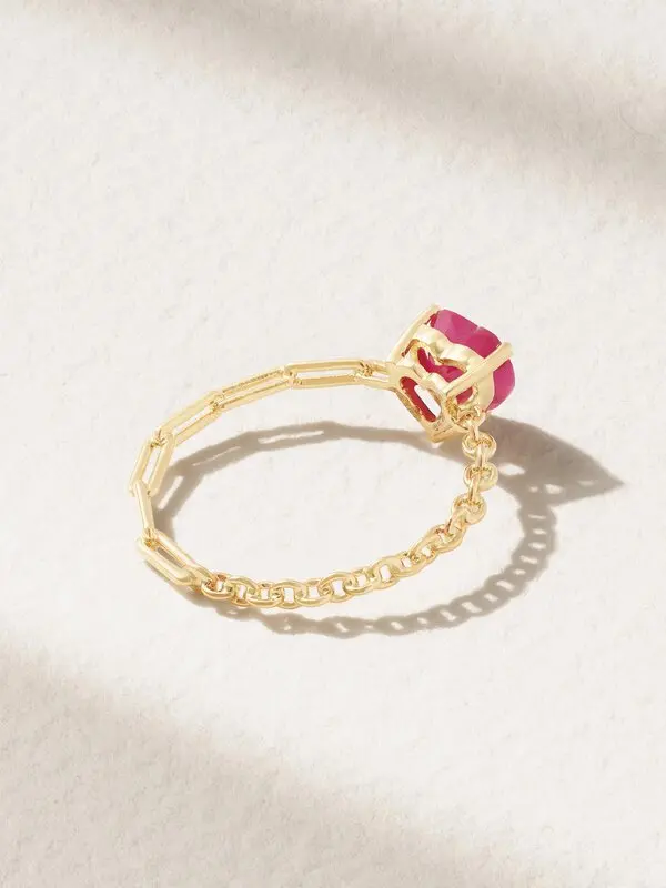 Yvonne Léon 18-karat Gold Ruby Ring