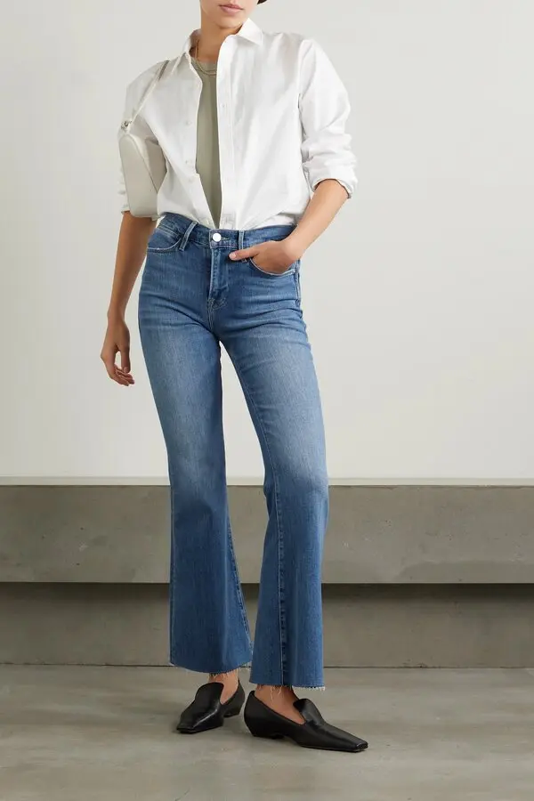 FRAME Le Easy Flare Jeans - Blue