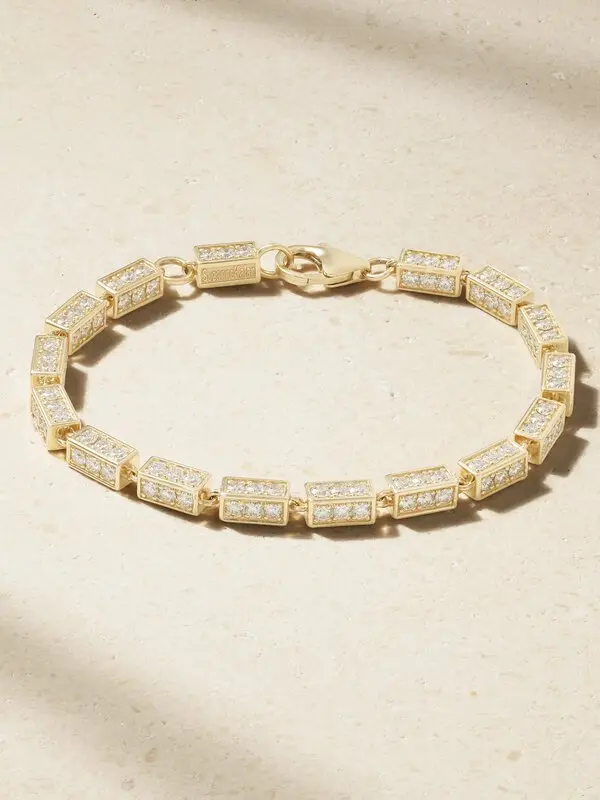SUZANNE KALAN 18-karat Diamond Bracelet - Gold