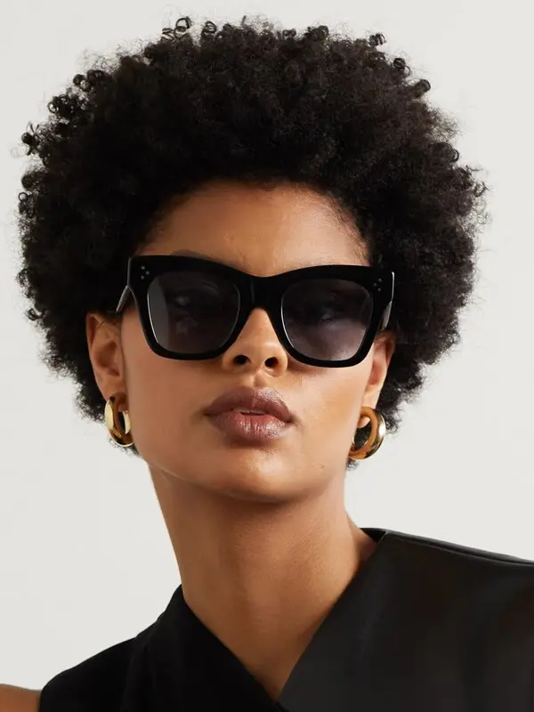 Celine Oversized Cat-eye Sunglasses - Black