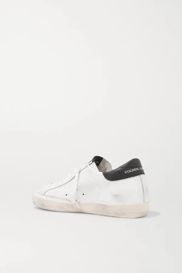 GOLDEN GOOSE Superstar Distressed Glitter Sneakers