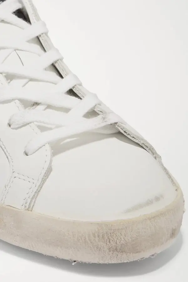 GOLDEN GOOSE Superstar Distressed Glitter Sneakers