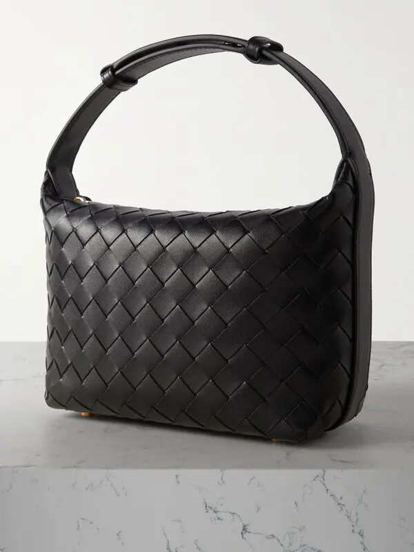 Bottega Veneta Wallace Mini Intrecciato Leather Shoulder Bag