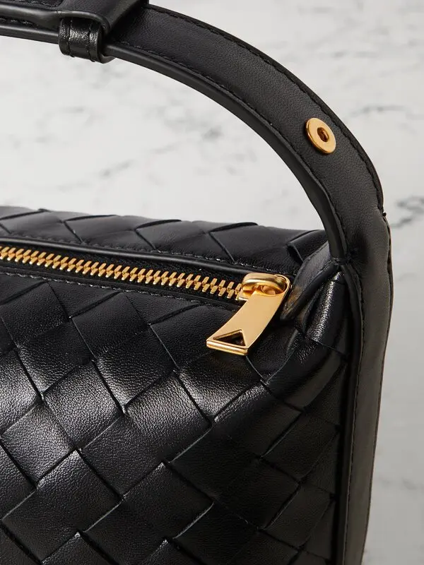 Bottega Veneta Wallace Mini Intrecciato Leather Shoulder Bag