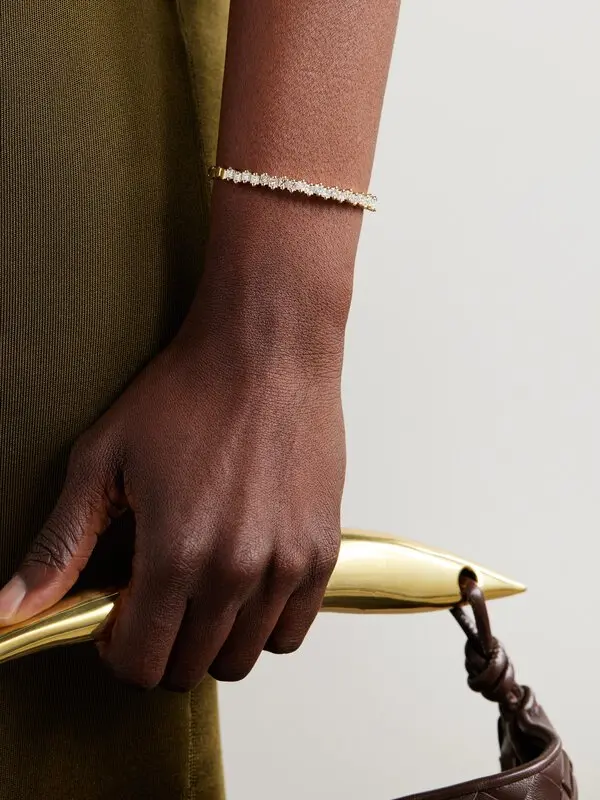 SUZANNE KALAN 18-karat Diamond Bangle - Gold