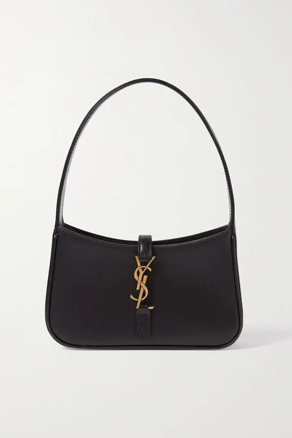 Saint Laurent Le 5 À 7 Mini Leather Shoulder Bag - Black