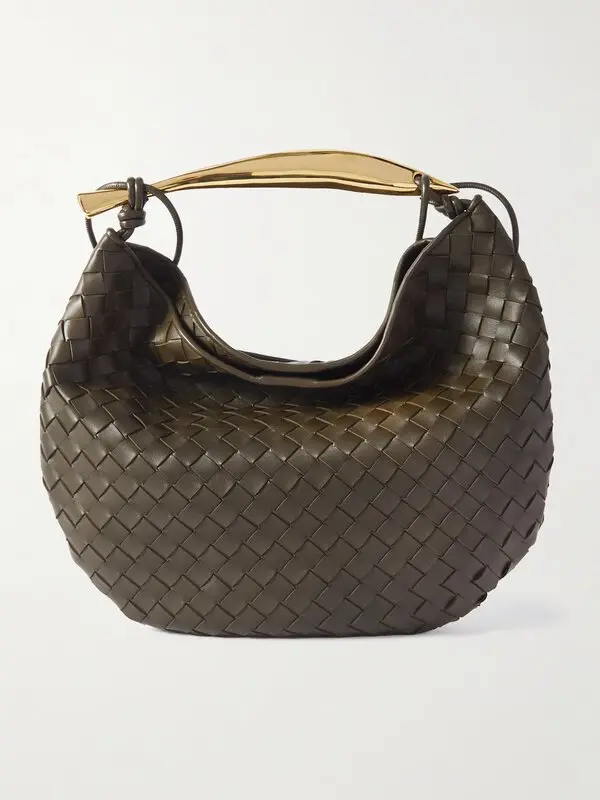 Bottega Veneta Medium Intrecciato Leather Sardine Shoulder Bag - Green