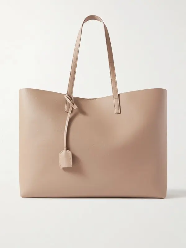 Saint Laurent East/west Leather Tote - Neutrals