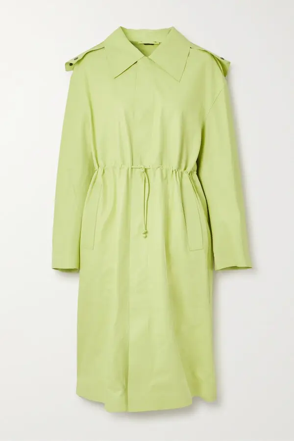 Mackage Glory Hooded Leather Trench Coat