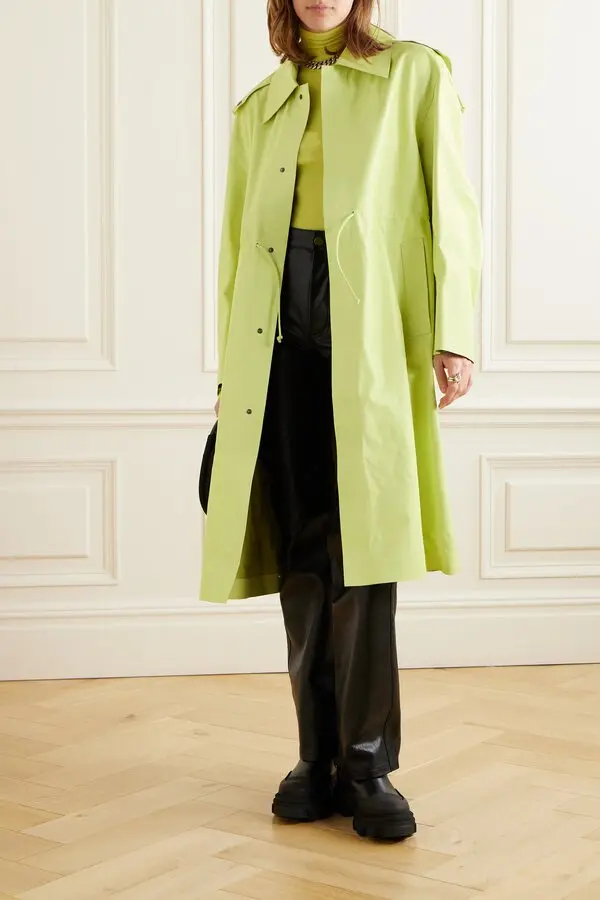 Mackage Glory Hooded Leather Trench Coat