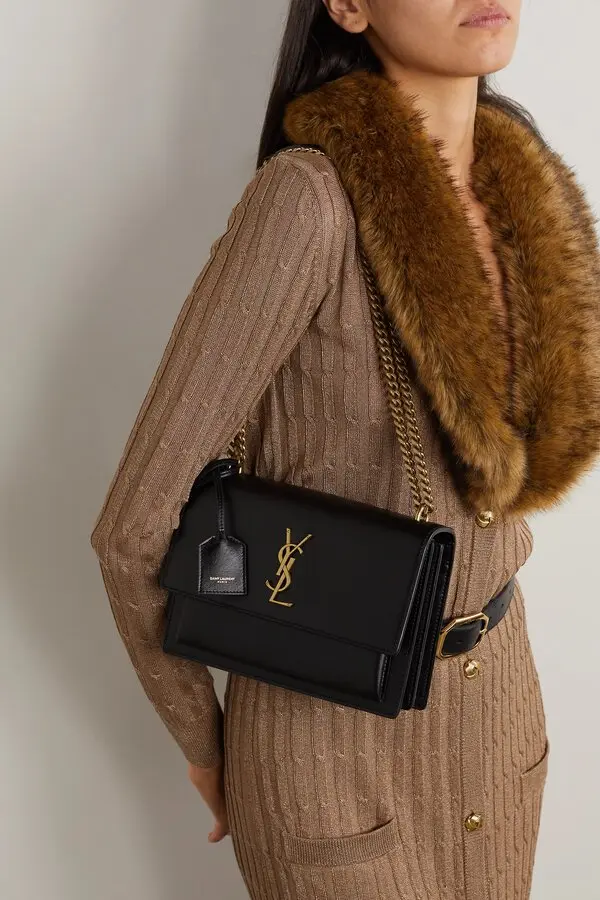 Saint Laurent Sunset Medium Shoulder Bag - Black