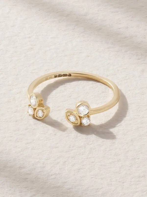SYDNEY EVAN 14-karat Diamond Evil Eye Ring - Gold