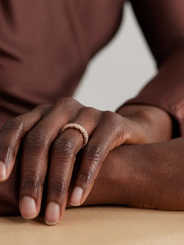 SUZANNE KALAN 18-karat Rose Diamond Ring