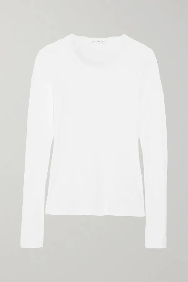 JAMES PERSE Slub Cotton Top - White