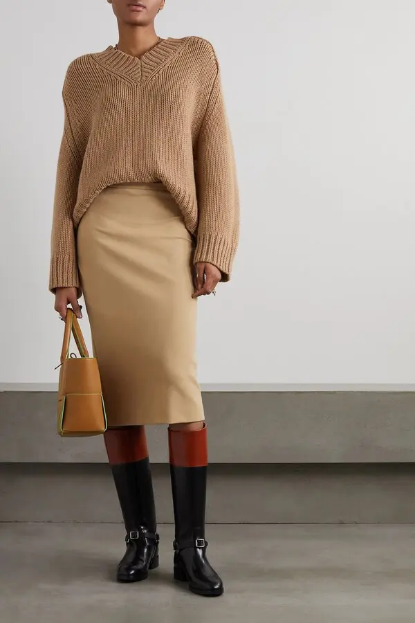 Max Mara Felice Stretch-jersey Midi Skirt