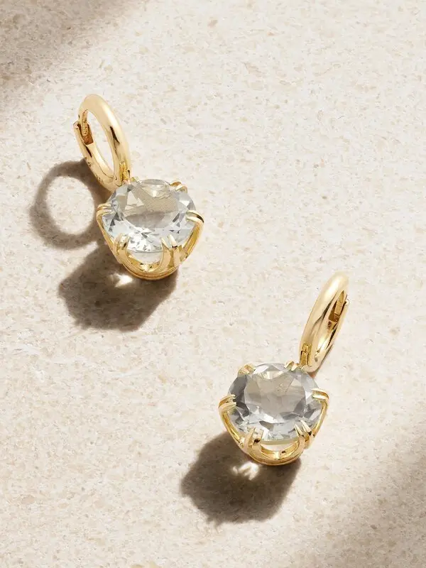 Ileana Makri Mini Crown 18-karat Amethyst Earrings - Gold