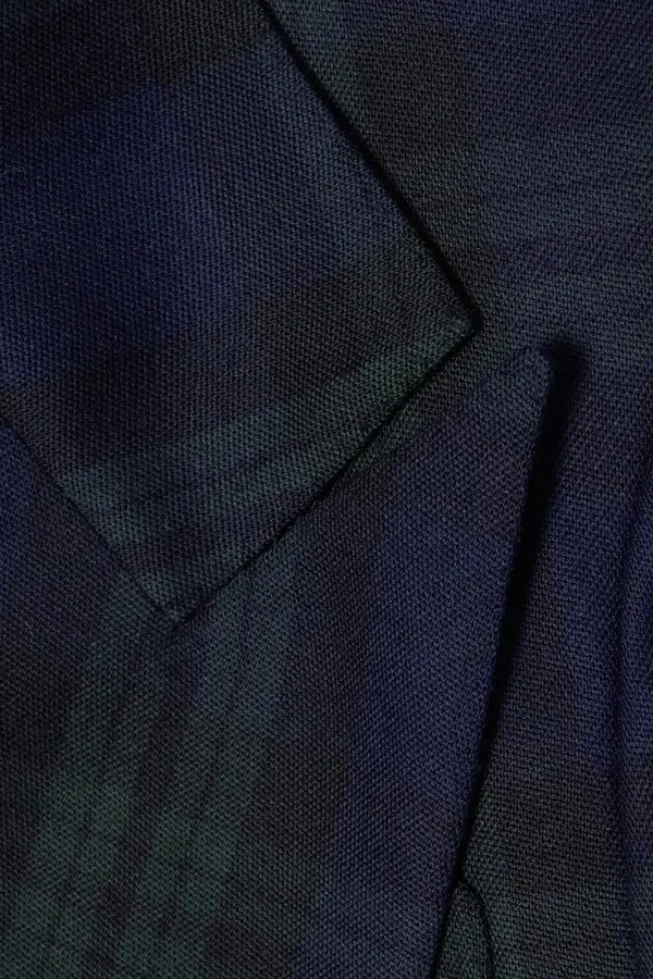 Purdey Double-breasted Checked Blazer