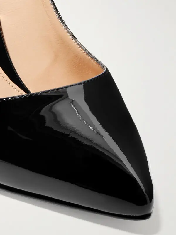 GIANVITO ROSSI 85 Patent-leather Pumps - Black