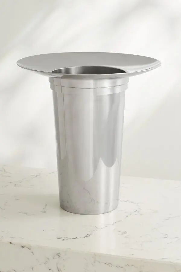 LOUISE ROE Fountain 1 Stainless Steel Vase - Silver