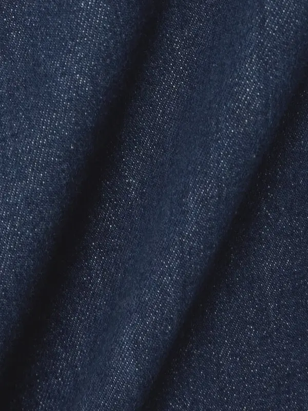 Another Tomorrow Cropped Denim Trucker Jacket