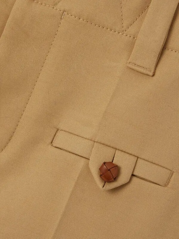 Bottega Veneta Cotton-canvas A-line Skirt