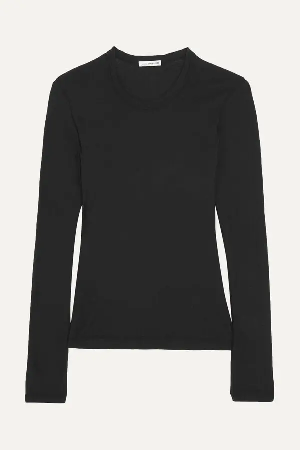 JAMES PERSE Slub Cotton-jersey Top
