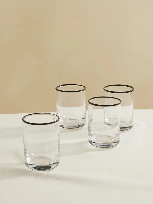LOUISE ROE Sophia Roe S.r. Collection Low Set Of Four Glasses - Neutrals