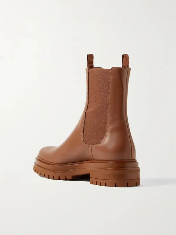 GIANVITO ROSSI Chester Leather Chelsea Boots