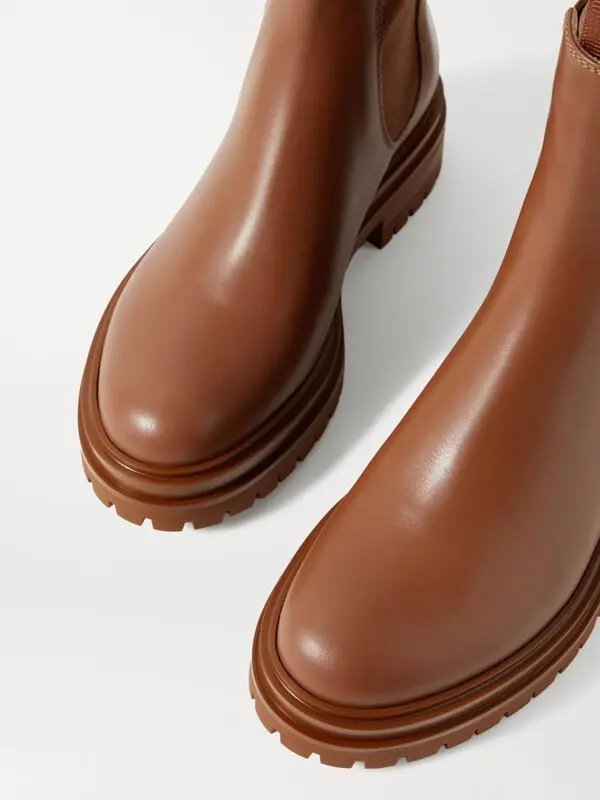 GIANVITO ROSSI Chester Leather Chelsea Boots