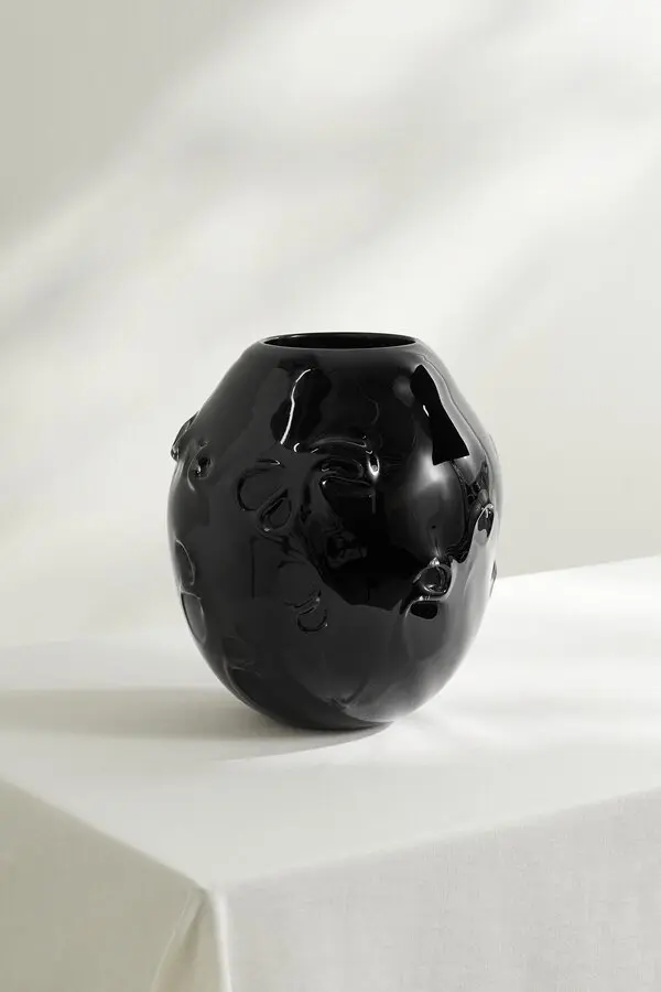 LOUISE ROE Sophia Roe S.r Collection Glass Vase - Black