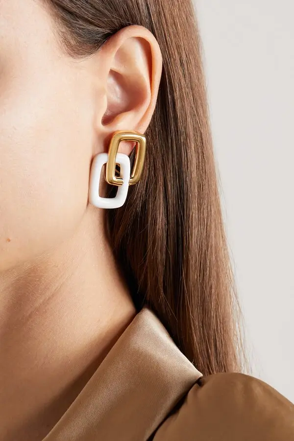 EMILY P. WHEELER Bernadette Peggy Stud 18-karat Agate Earrings