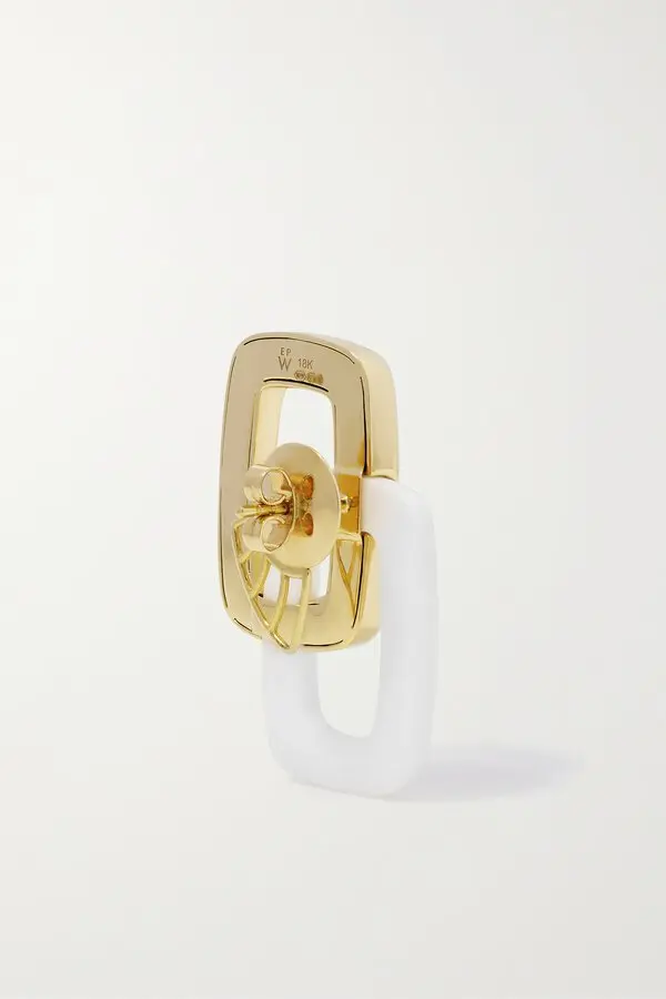 EMILY P. WHEELER Bernadette Peggy Stud 18-karat Agate Earrings