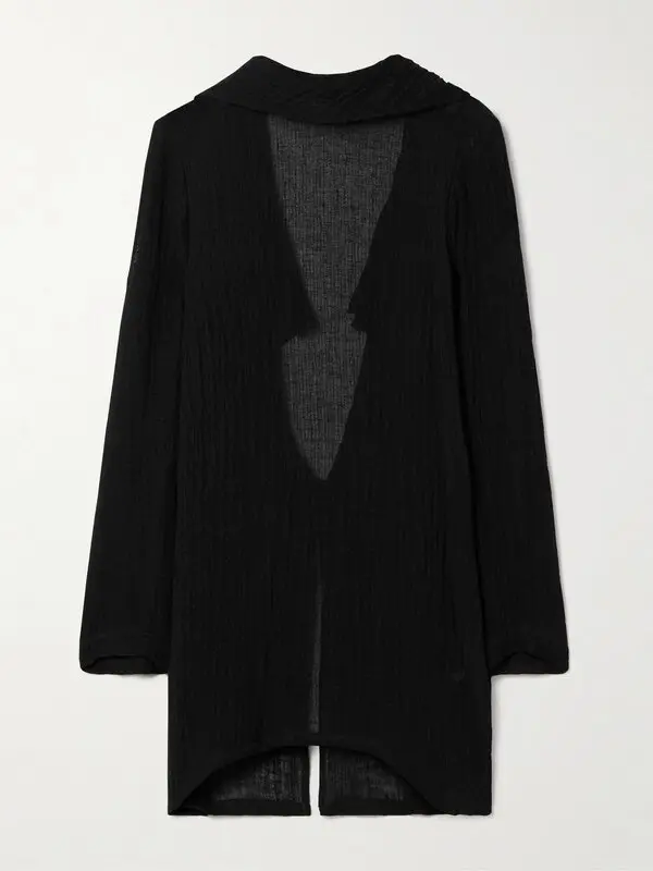 Lisa Marie Fernandez Open-back Ruffled Tunic - Black