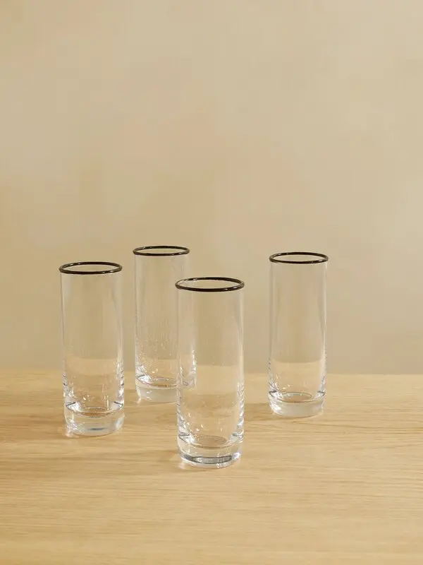 LOUISE ROE Sophia Roe S.r. Collection Tall Set Of Four Glasses - Neutrals