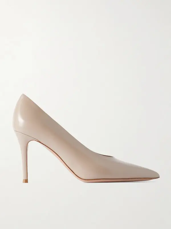 GIANVITO ROSSI Tokio 85 Leather Pumps