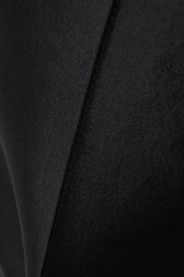 Christopher John Rogers Silk And Wool-blend Twill Tapered Pants