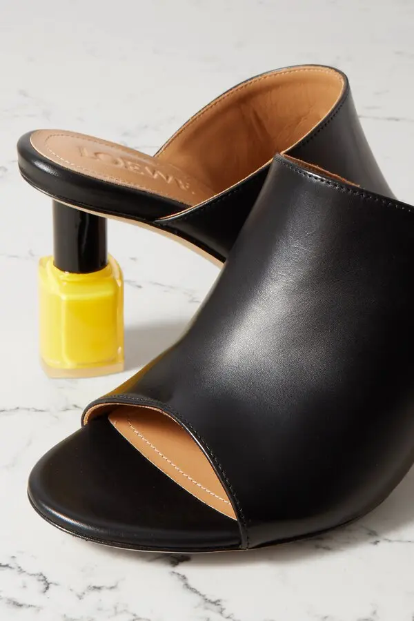 Loewe Nail Polish Leather Mules