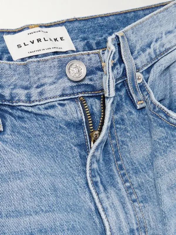 SLVRLAKE Selena Mid-rise Wide-leg Jeans - Blue